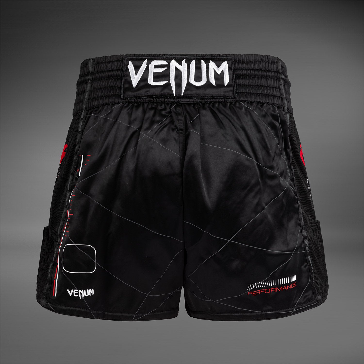 Venum Tactical XT Muay Thai Shorts - Black/Fire Red - Venum Asia