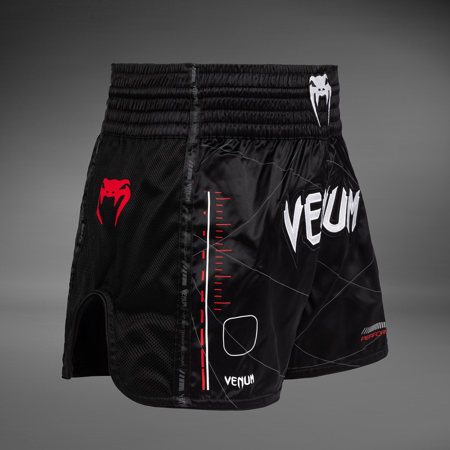 Venum Tactical XT Muay Thai Shorts - Black/Fire Red - Venum Asia