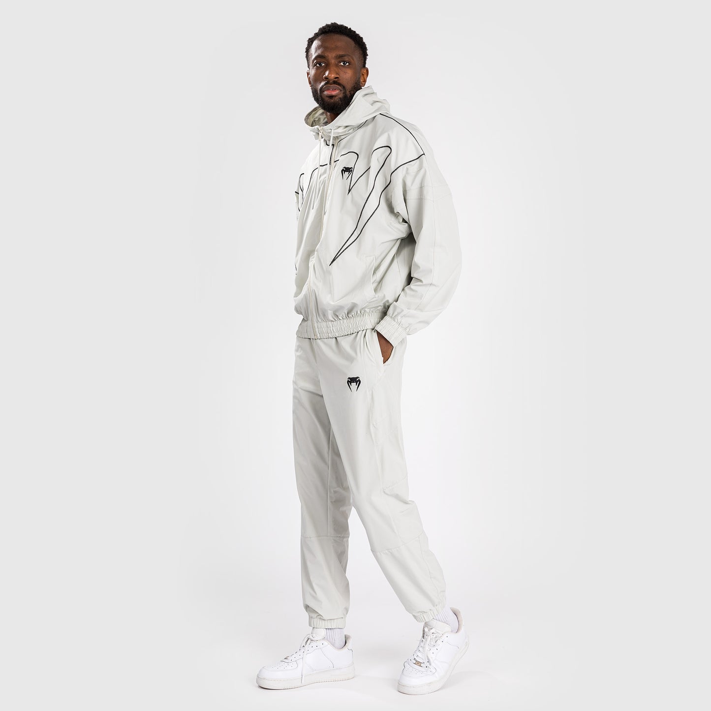 Venum Attack 90 Tracksuit Jacket - Sand/Black - Venum Asia