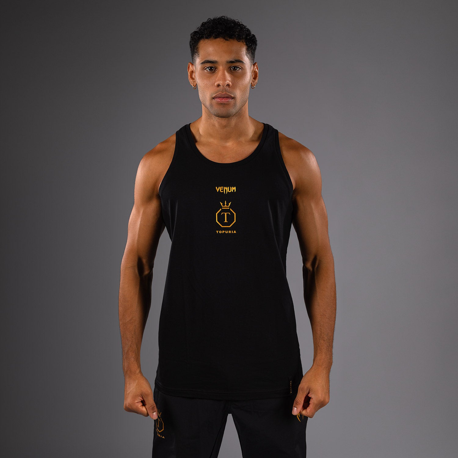 Venum x Topuria Unmatched Edition Tank Top - Black/Gold - Venum Asia