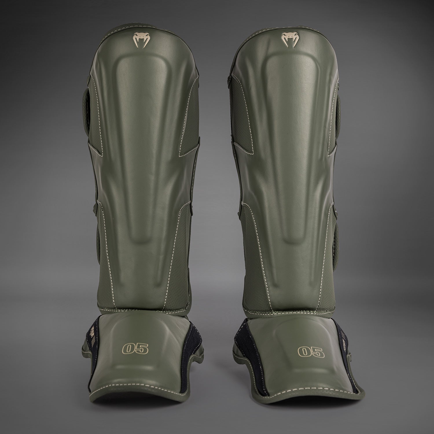 Venum Impact Evo Shin Guards - Military Green - Venum Asia