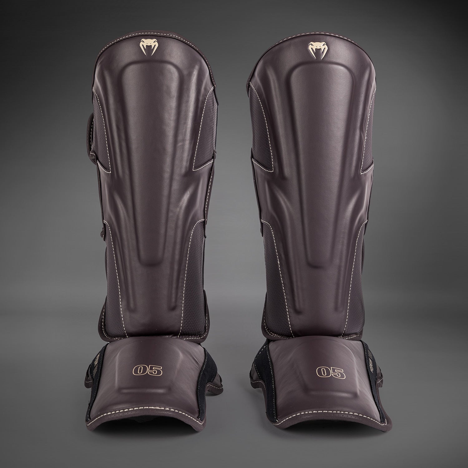 Venum Impact Evo Shin Guards - Chocolate - Venum Asia