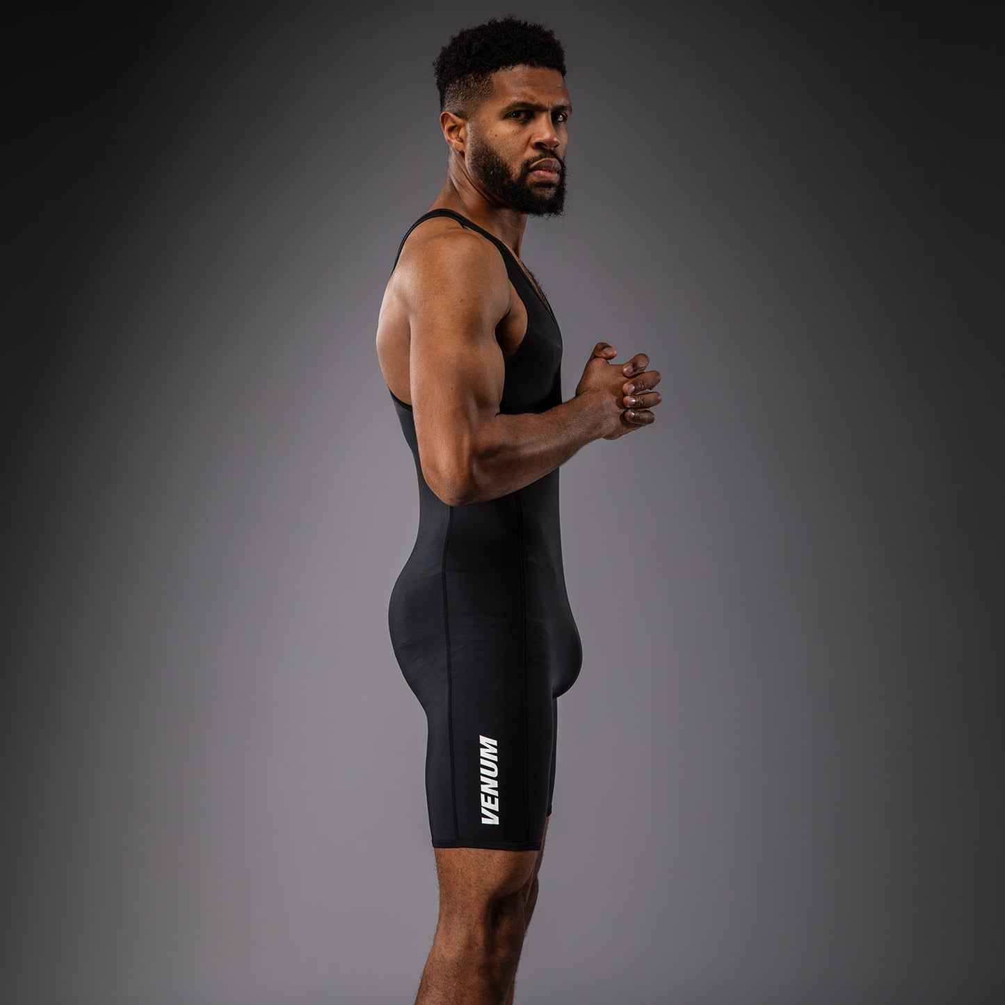 Venum Challenger Men's Wrestling Singlet - Black - Venum Asia
