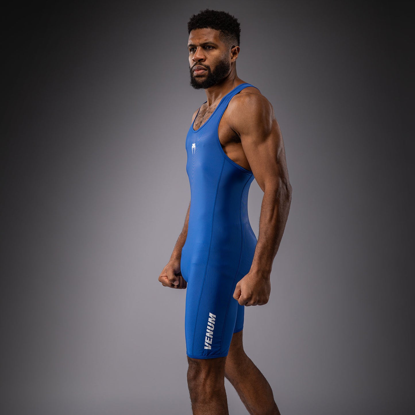 Venum Challenger Men's Wrestling Singlet - Blue - Venum Asia