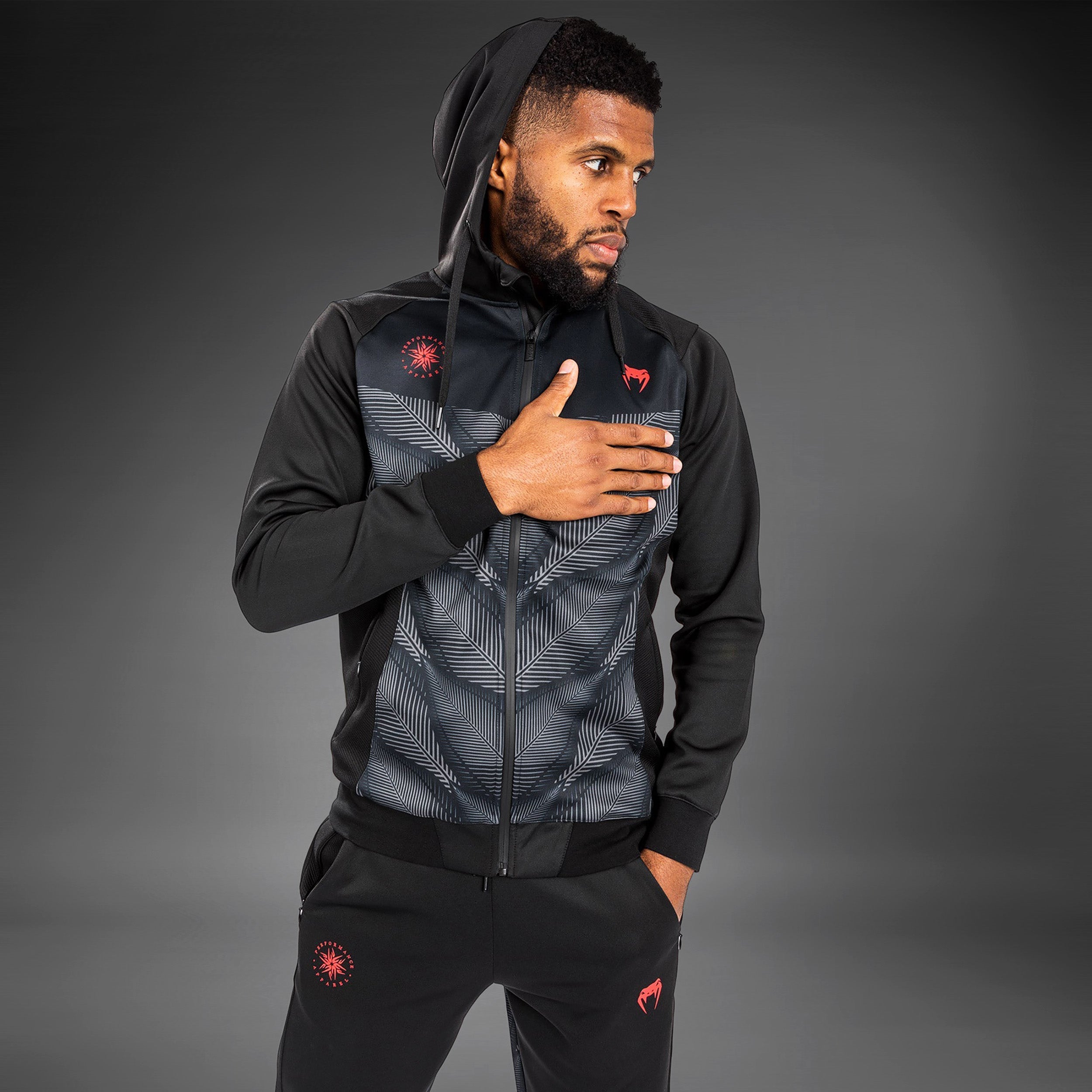 Venum Phantom Hoody - Black/Red - Venum Asia