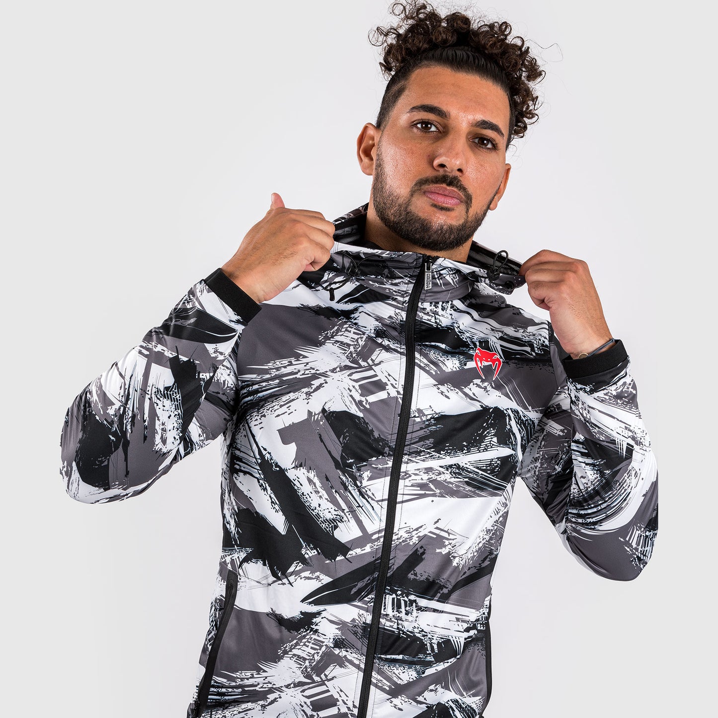 Venum Electron 3.0 Hoodie - Grey/Red - Venum Asia