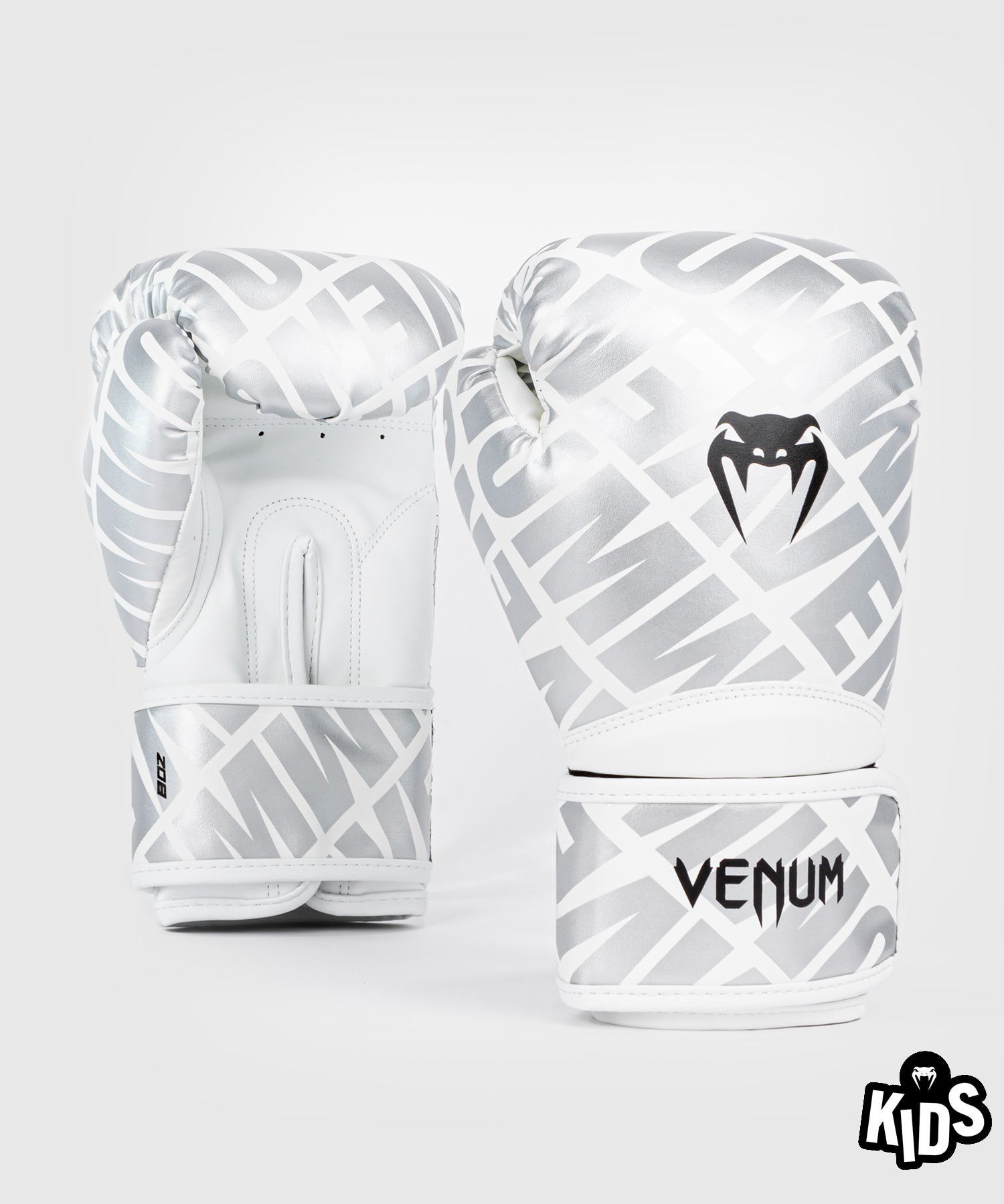 Venum Contender 1.5 XT Kids Boxing Gloves - White-Silver - Venum Asia