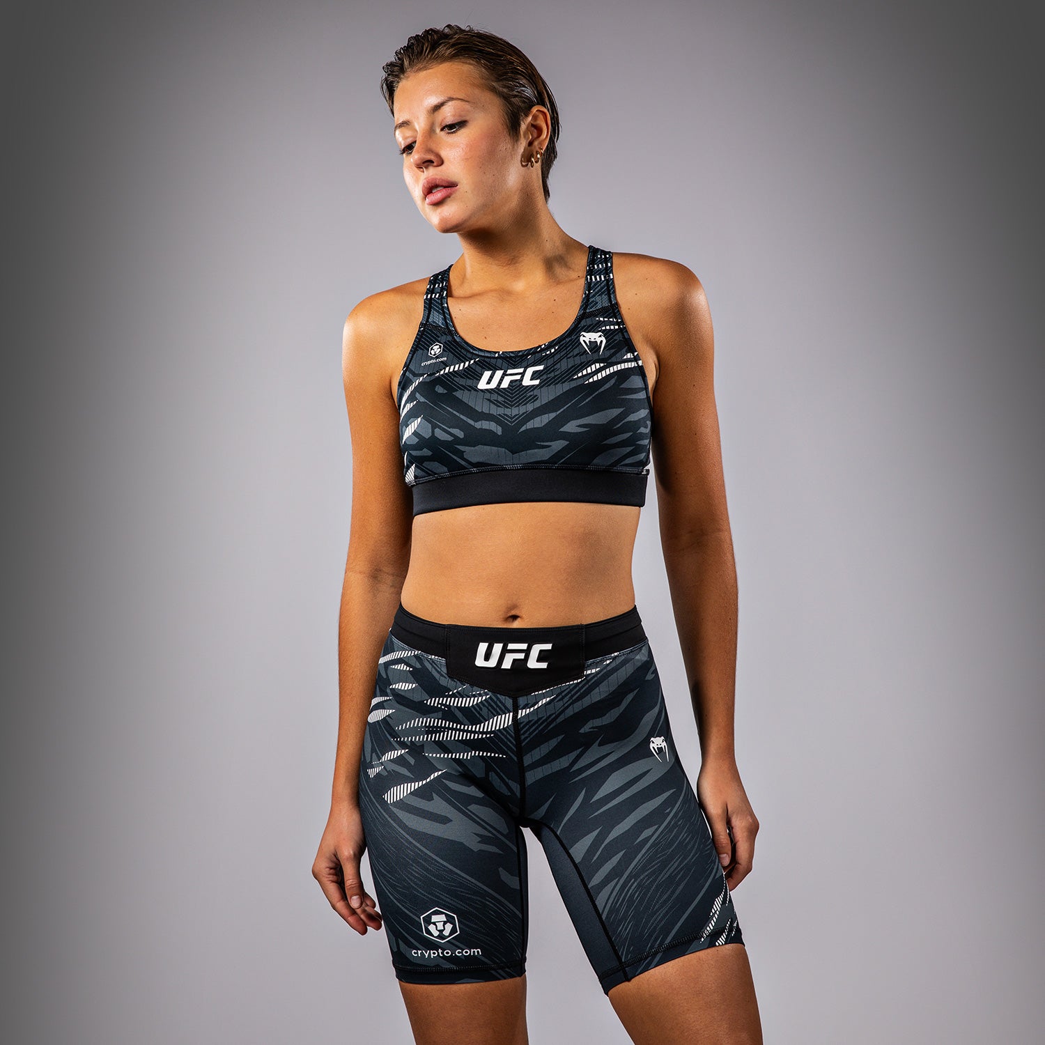 UFC Fusion by Venum Authentic Fight Night Women’s Sports Bra - Black ...