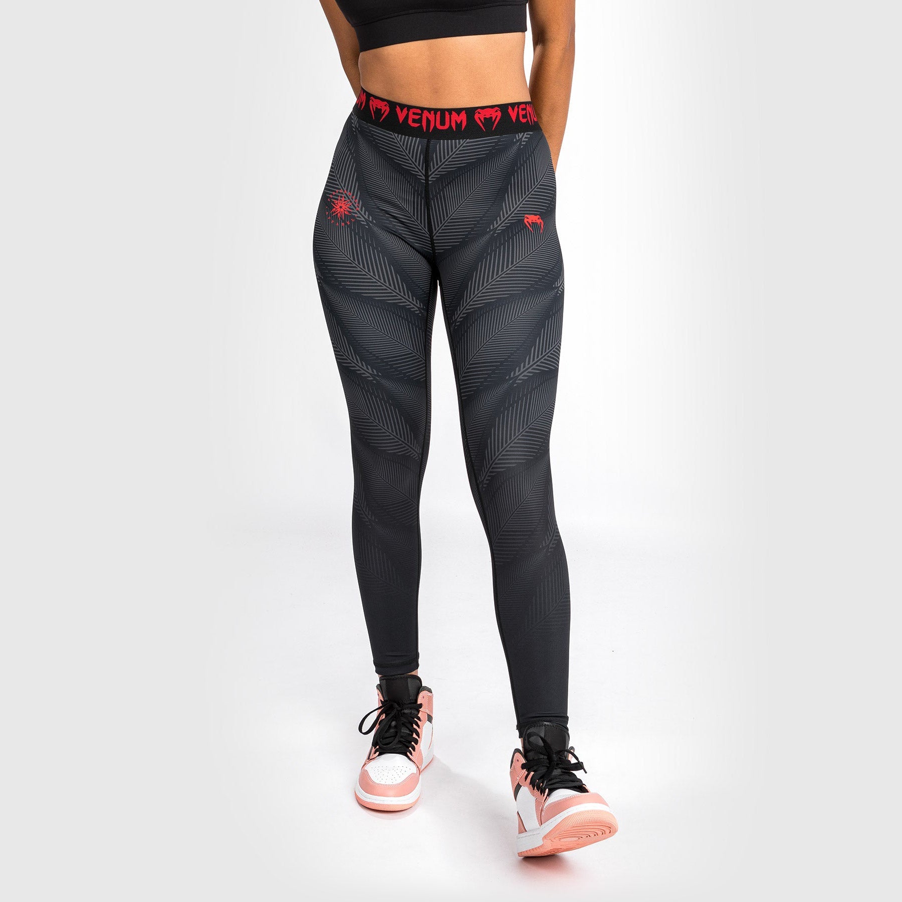 Venum Phantom Leggings - Black/Red - Venum Asia