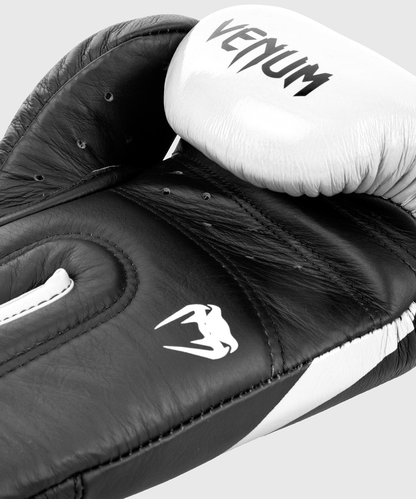 Venum Hammer Pro Boxing Gloves Velcro - Black/White - Venum Asia