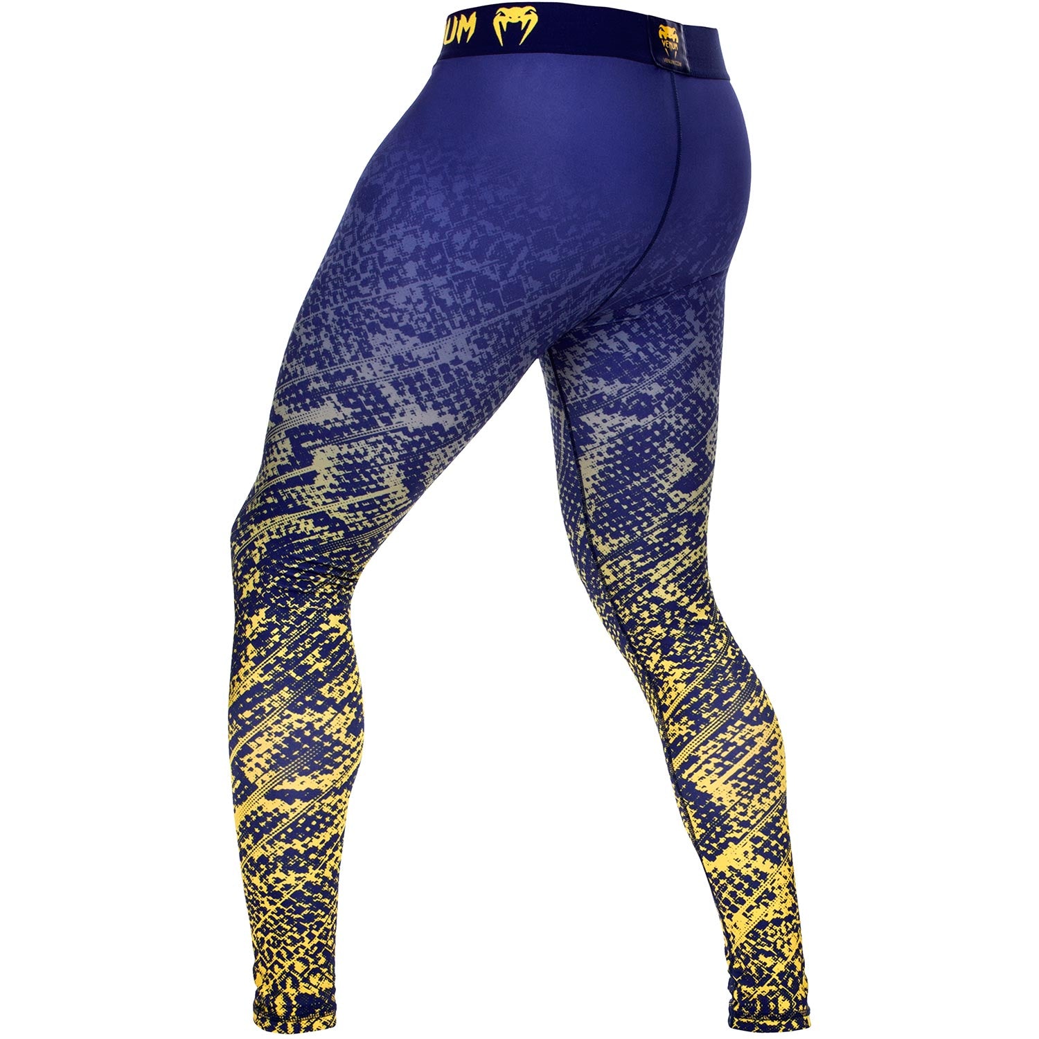 Venum Tropical Compression Tights - Blue/Yellow - Venum Asia