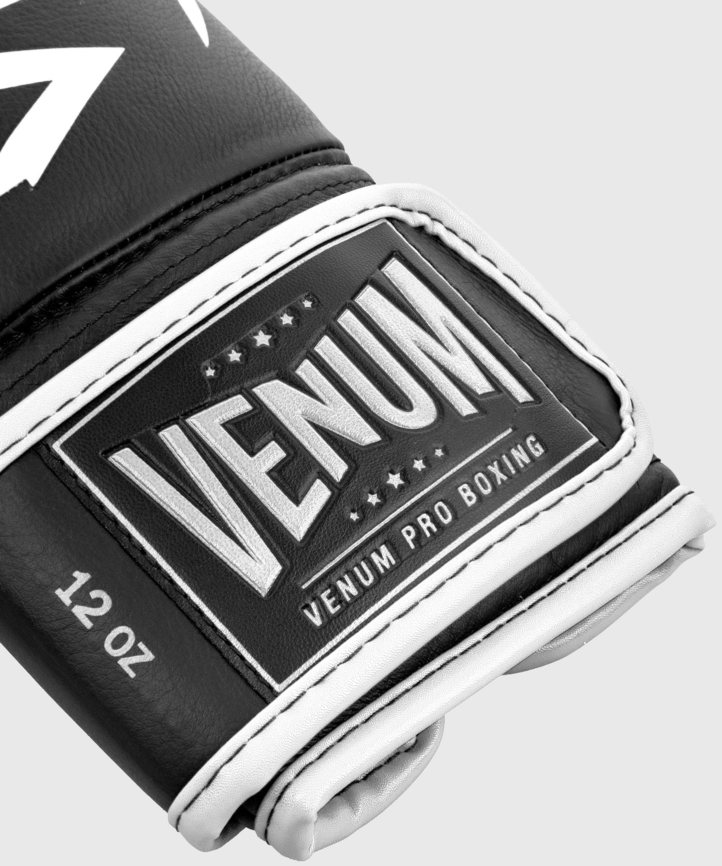 Venum Hammer Pro Boxing Gloves Velcro - Black/White - Venum Asia