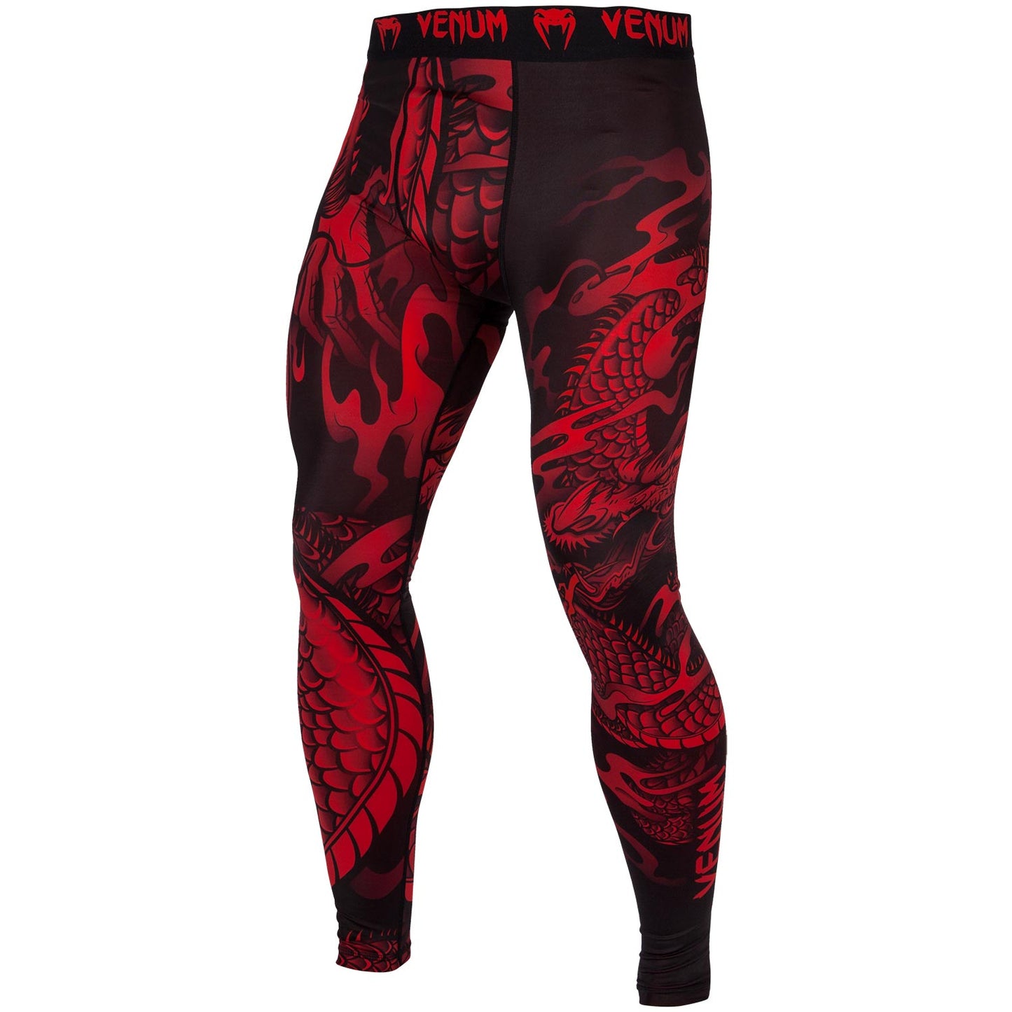 Venum Dragon's Flight Compression Tights - Black/Red - Venum Asia