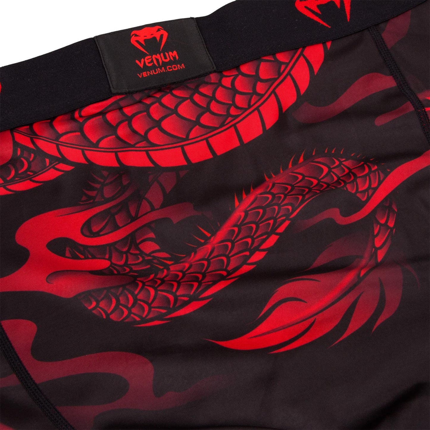 Venum Dragon's Flight Compression Tights - Black/Red - Venum Asia