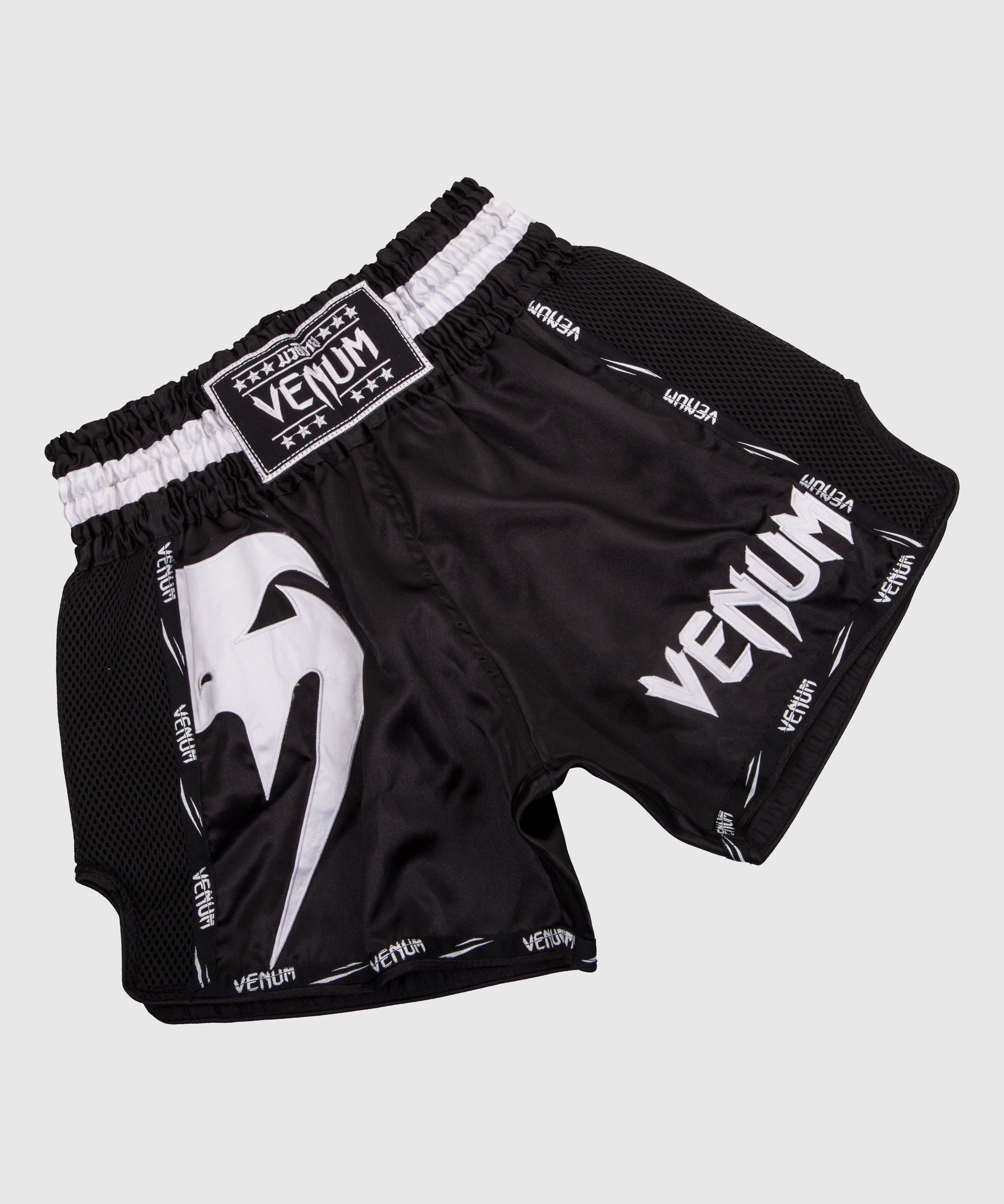 Venum Giant Muay Thai Shorts - Black/White - Venum Asia
