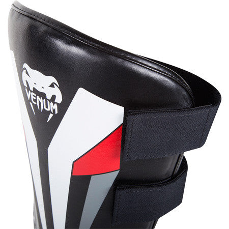 Venum Elite Leg Protector - Pair - Black/Ice/Red - Venum Asia