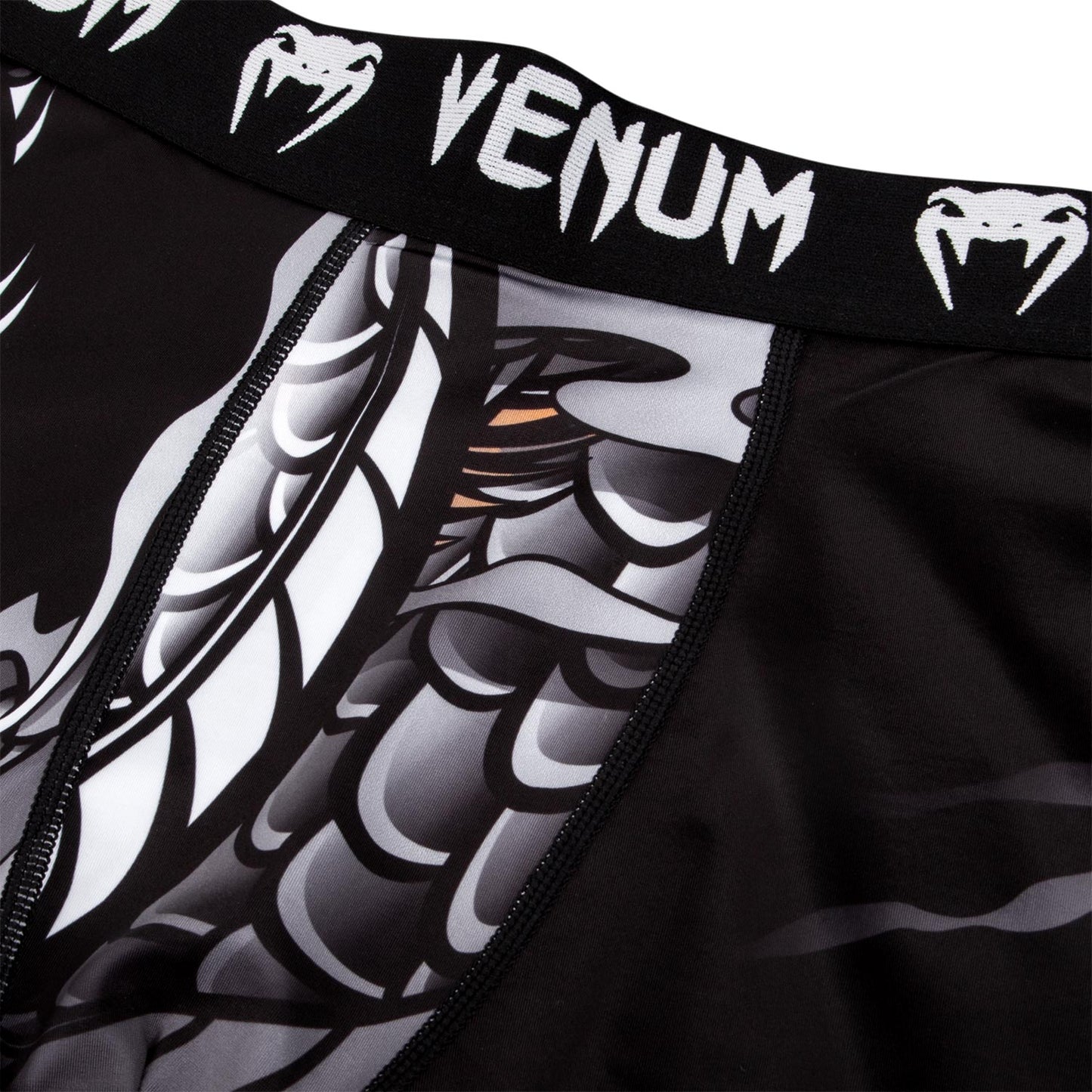 Venum Dragon's Flight Compression Tights - Black/White - Venum Asia