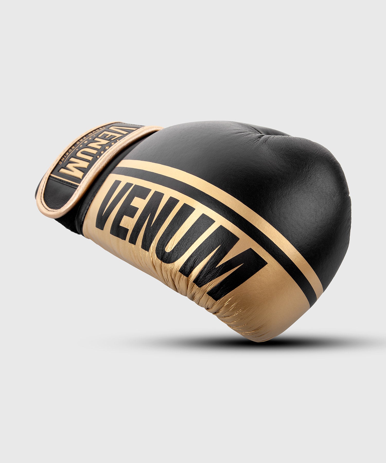 Venum Shield Pro Boxing Gloves Velcro - Black/Gold - Venum Asia