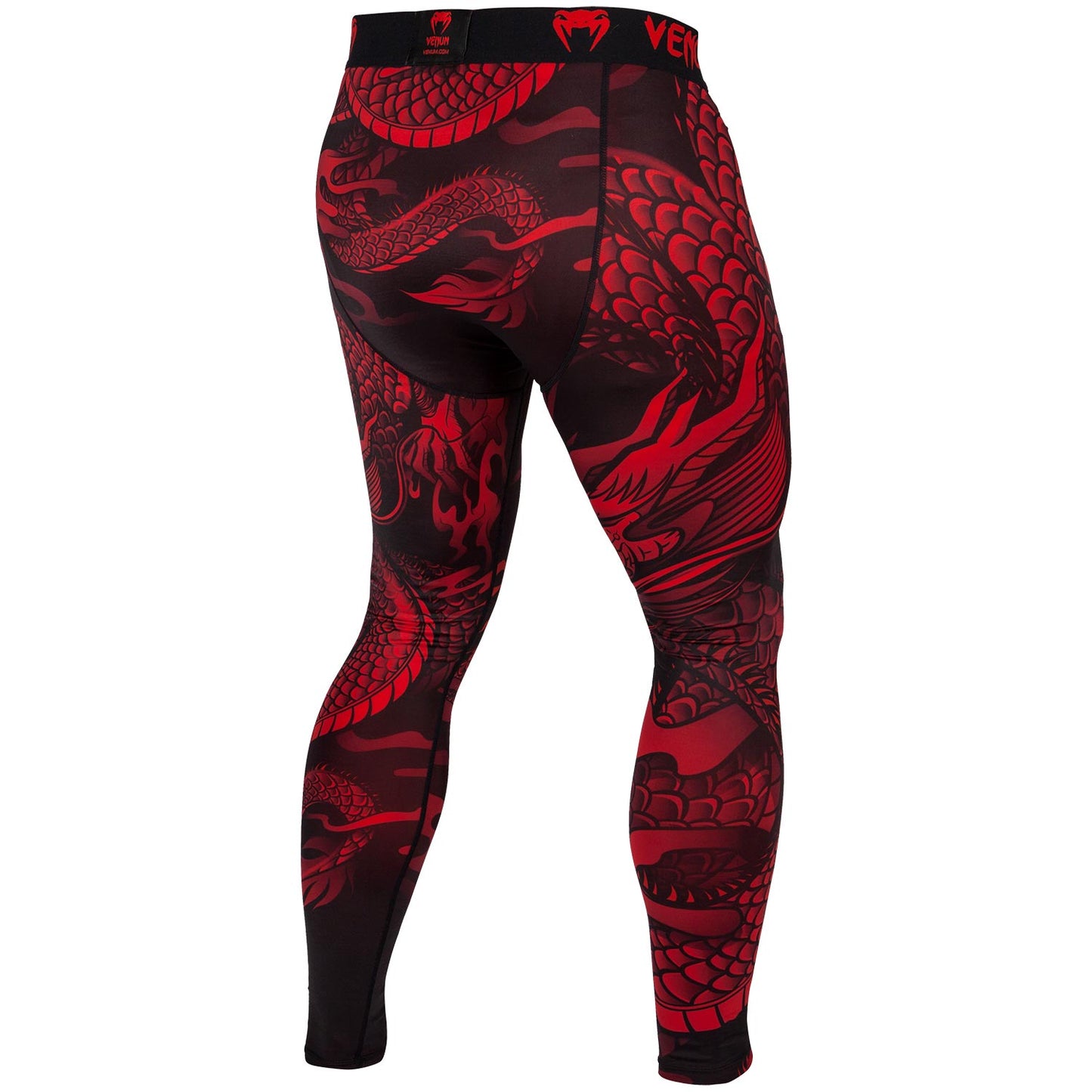 Venum Dragon's Flight Compression Tights - Black/Red - Venum Asia
