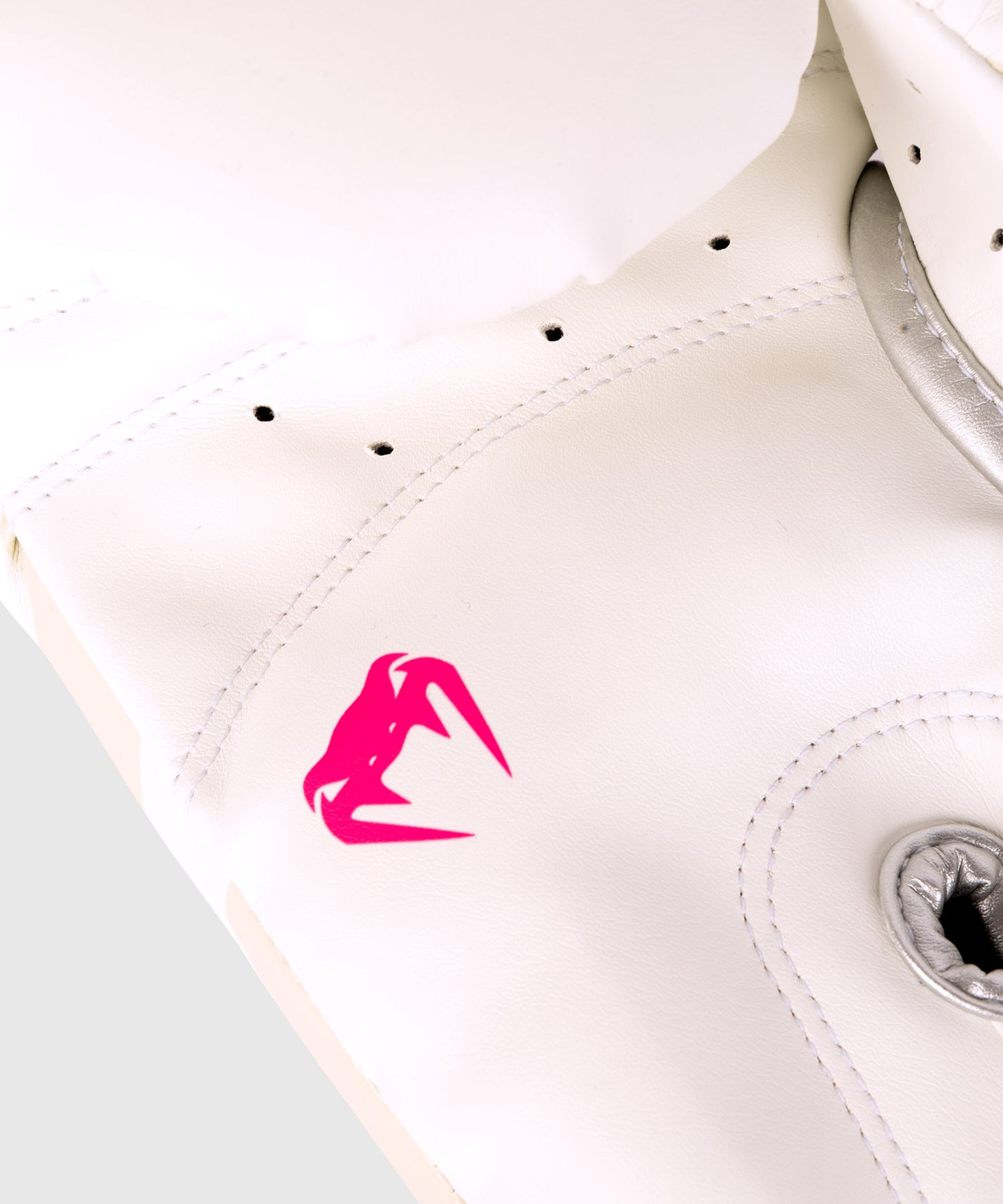 Venum Elite Boxing Gloves - White/Silver-Pink - Venum Asia